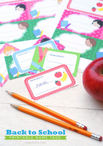 Back to School Printable Name Tags - Mami Talks™